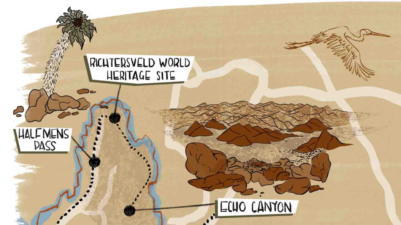 Richtersveld illustrative map - Anike Nürnberger
